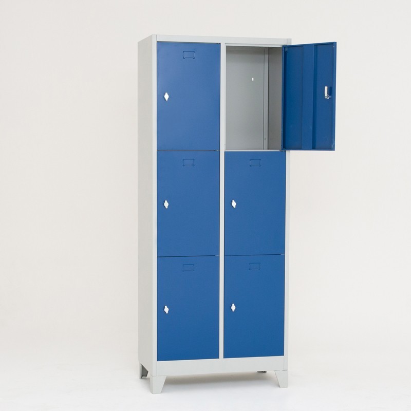 Taquilla metálica 3 puertas 2 cuerpos - Taquimetal